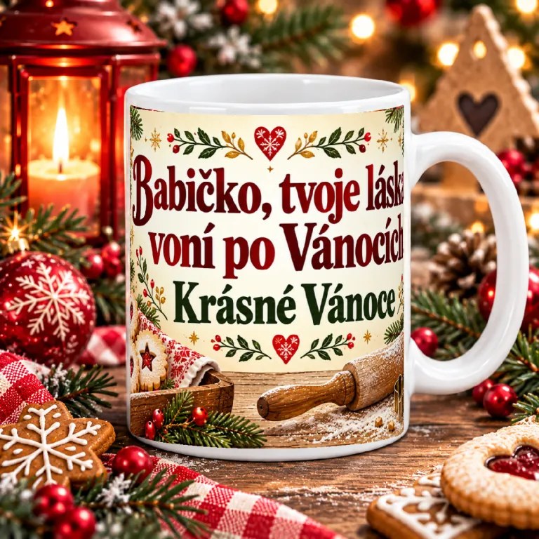 Vánoční hrnek pro babičku – 300 ml