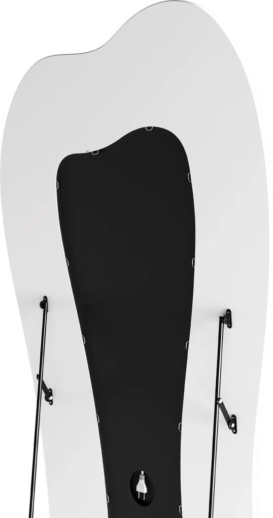 Stojací zrcadlo s LED osvětlením Cella 63x160 cm bílé