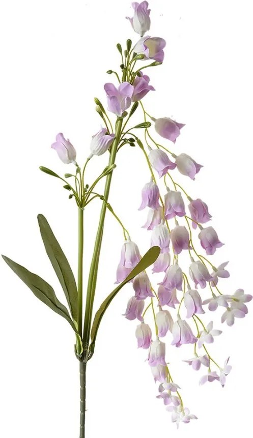Dekorace fialová umělá květina zvonek Bells Bouquet - 15*6*80 cm