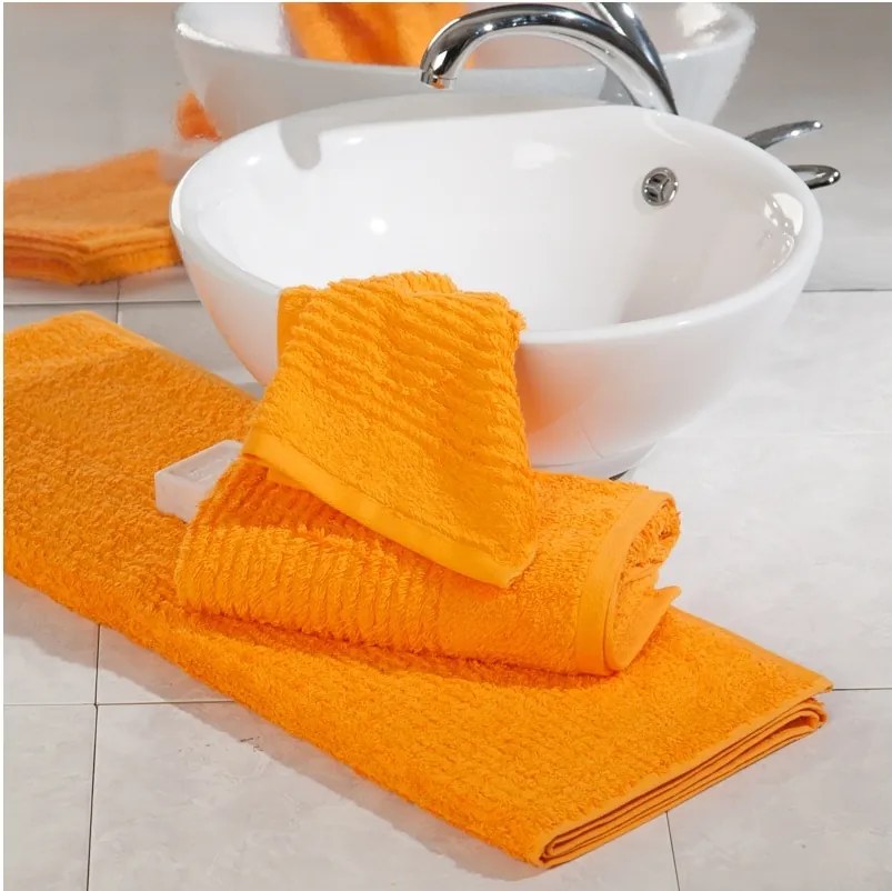 Veba ručník juvel vlny - tmavě oranžová 50x100