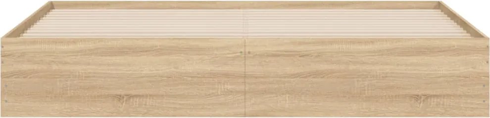 Rám postele se zásuvkami dub sonoma 200x200 cm kompozitní dřevo 3207247