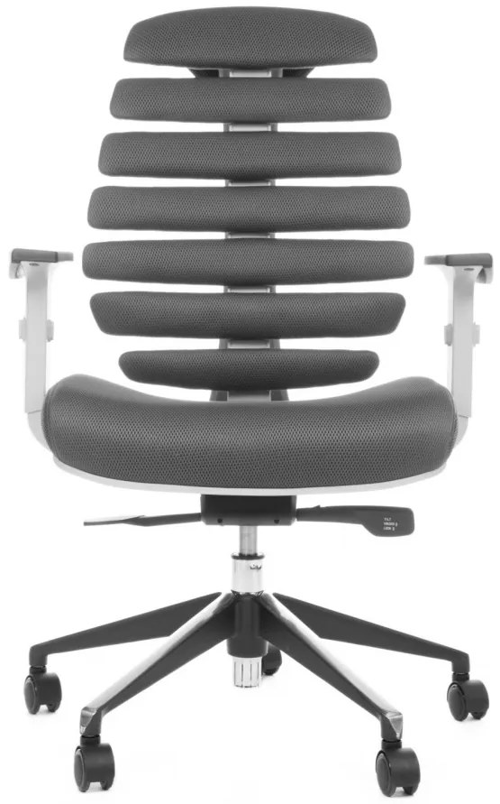 MERCURY židle FISH BONES PDH černý plast, šedá  TW12