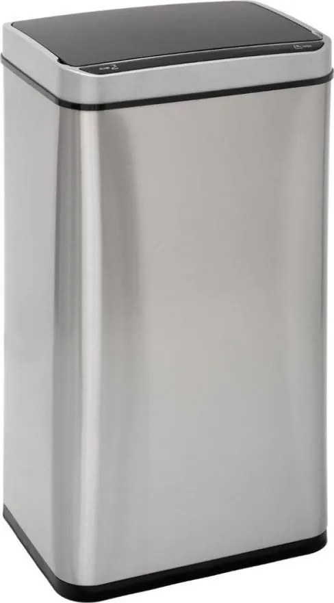 Automatický odpadkový koš 40L, nerezová ocel, stříbrná