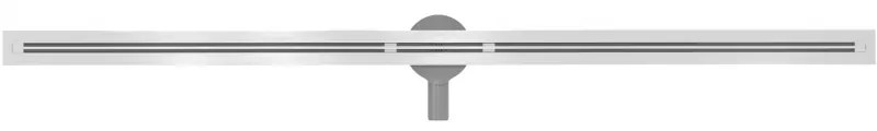 Mexen Flat Super Slim, super tenký odtokový žlab s 360° rotačním sifonem 150 cm, nerez, 1051150