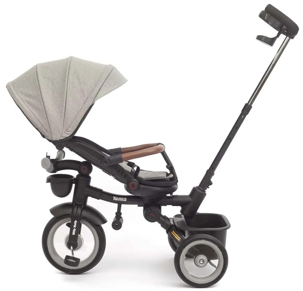 Luxusní dětská tříkolka s osvětlením Milly Mally Twinkle grey