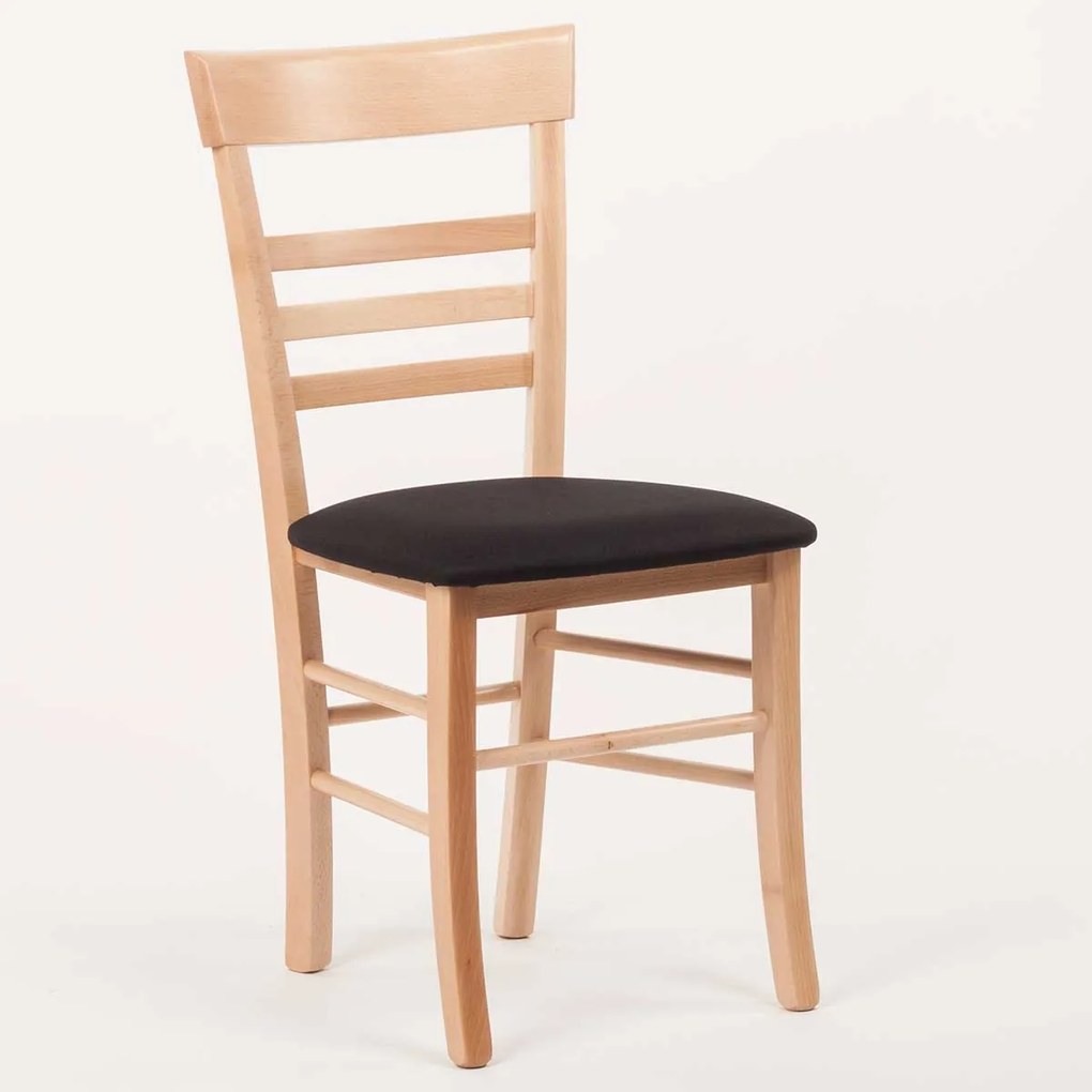 Stima Židle SIENA s čalouněným sedákem olše LUX cappuccino 24
