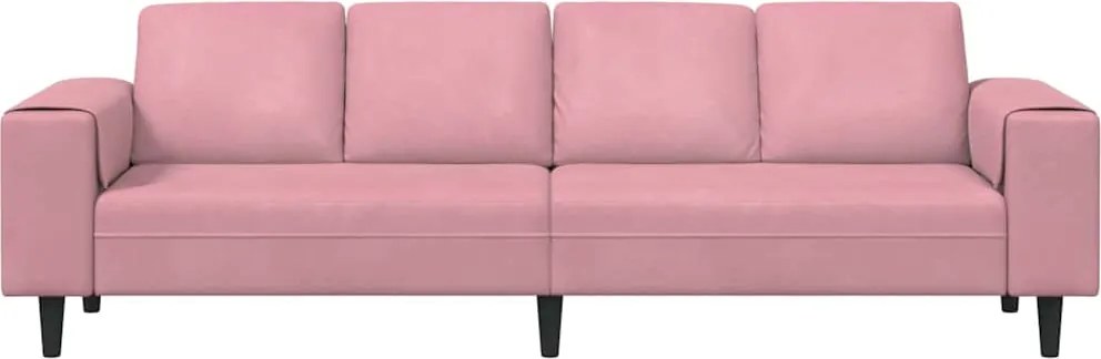 Pohovka do obývacího pokoje Růžová 250 x 77 x 76 cm 3335094