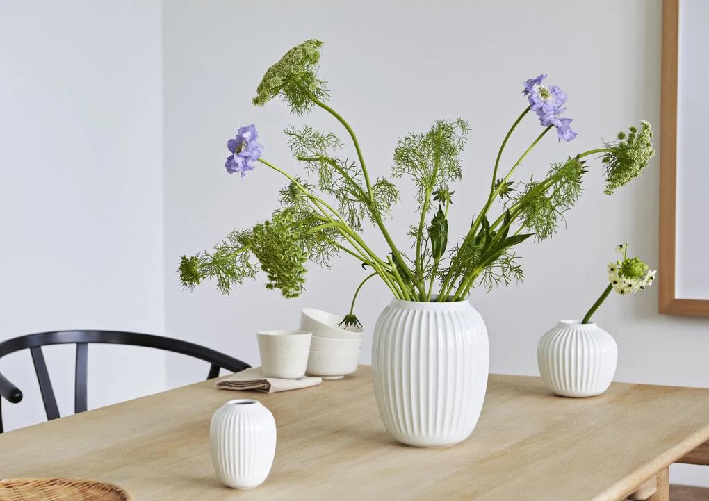 KÄHLER Keramická váza Hammershøi White 12,5 cm, bílá barva, keramika