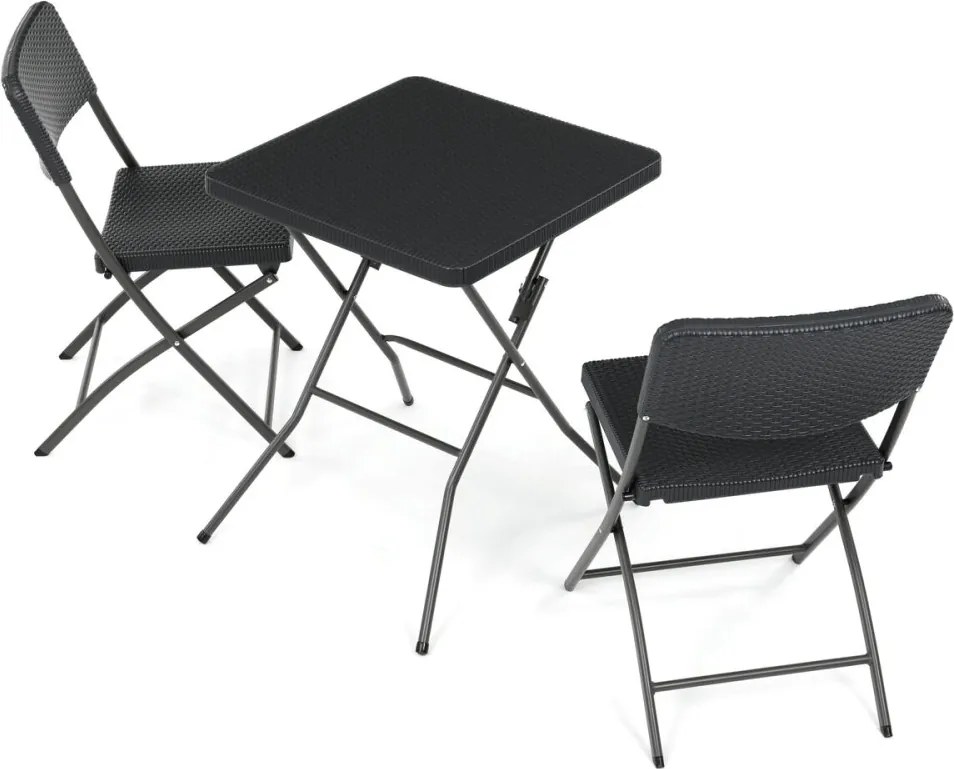 Zahradní set 1+2 AZS-L2161 GREY, plast, šedá