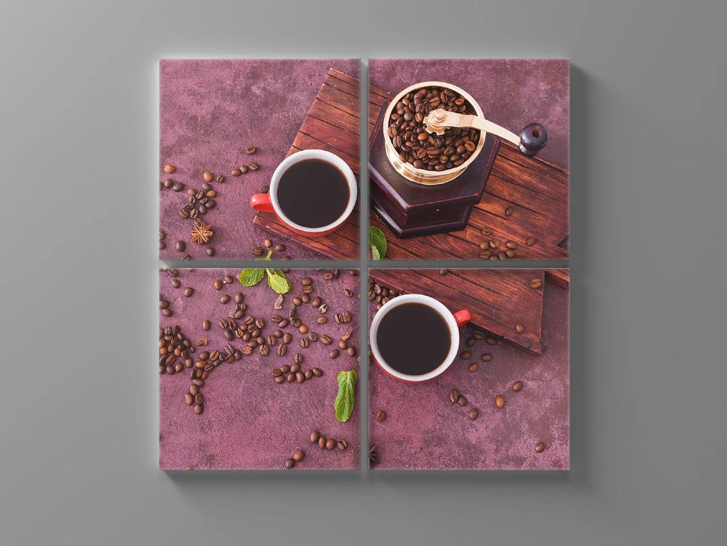 Liox Obraz mlýnek na kávu Rozměr: 70 x 70 cm