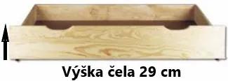 KLASA-NÁBYTEK.cz Dvoulůžková postel PRIMA PLUS - borovice ROZMĚR: 140 x 200 cm