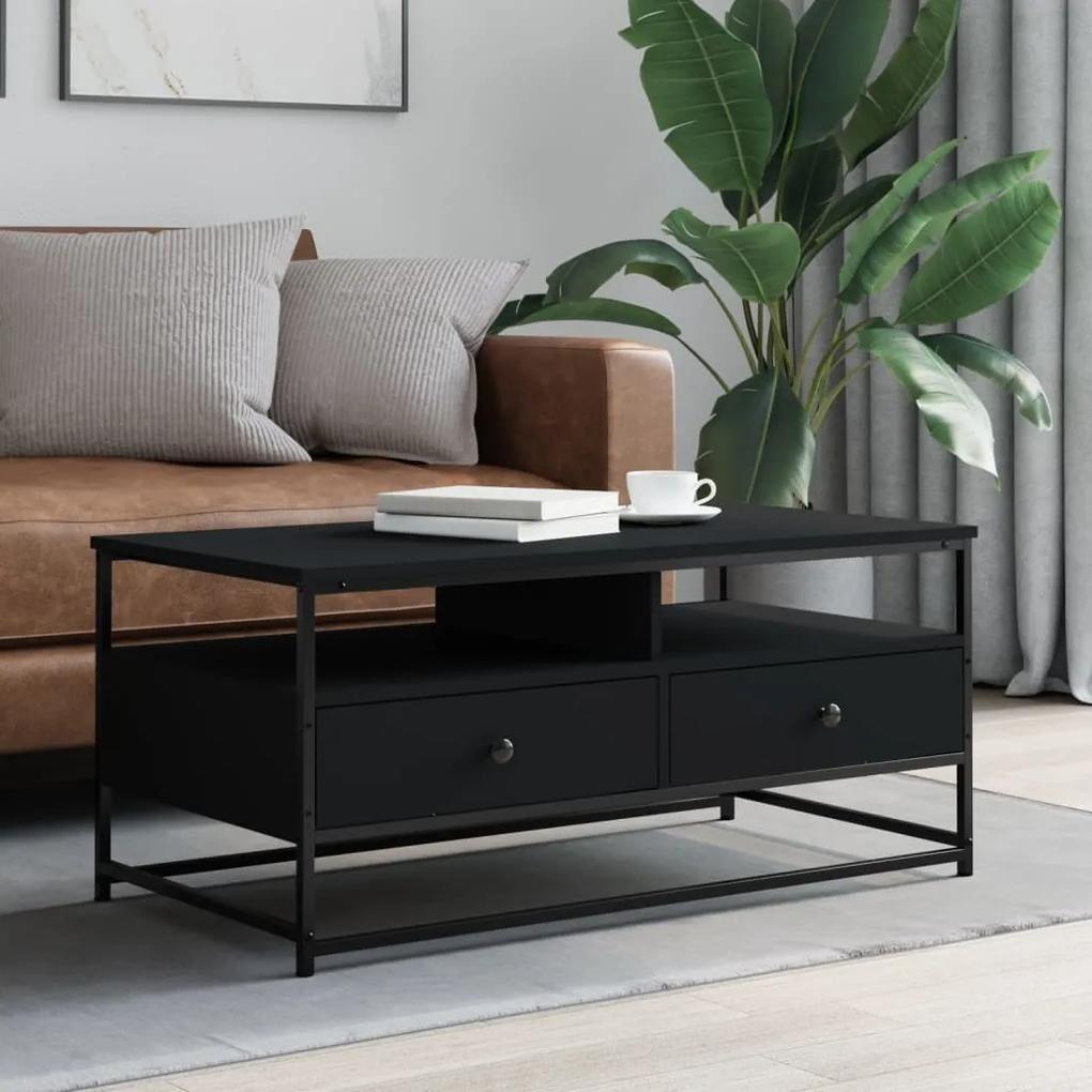 vidaXL Konferenční stolek 100 x 51 x 45 cm kompozitní dřevo [835284] Barva: Černá