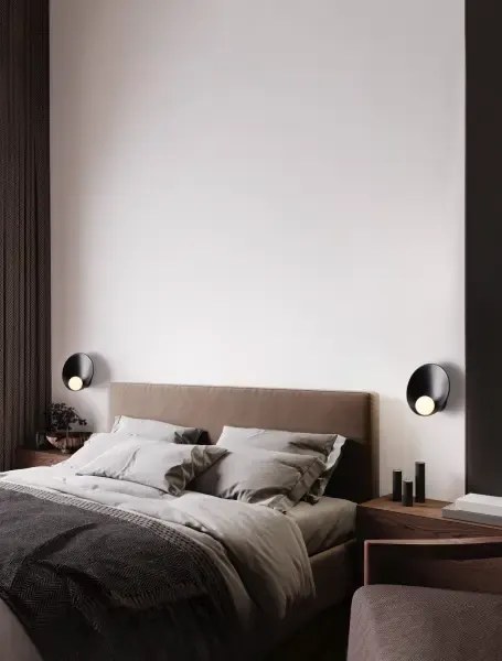 Designové nástěnné svítidlo Minim černá