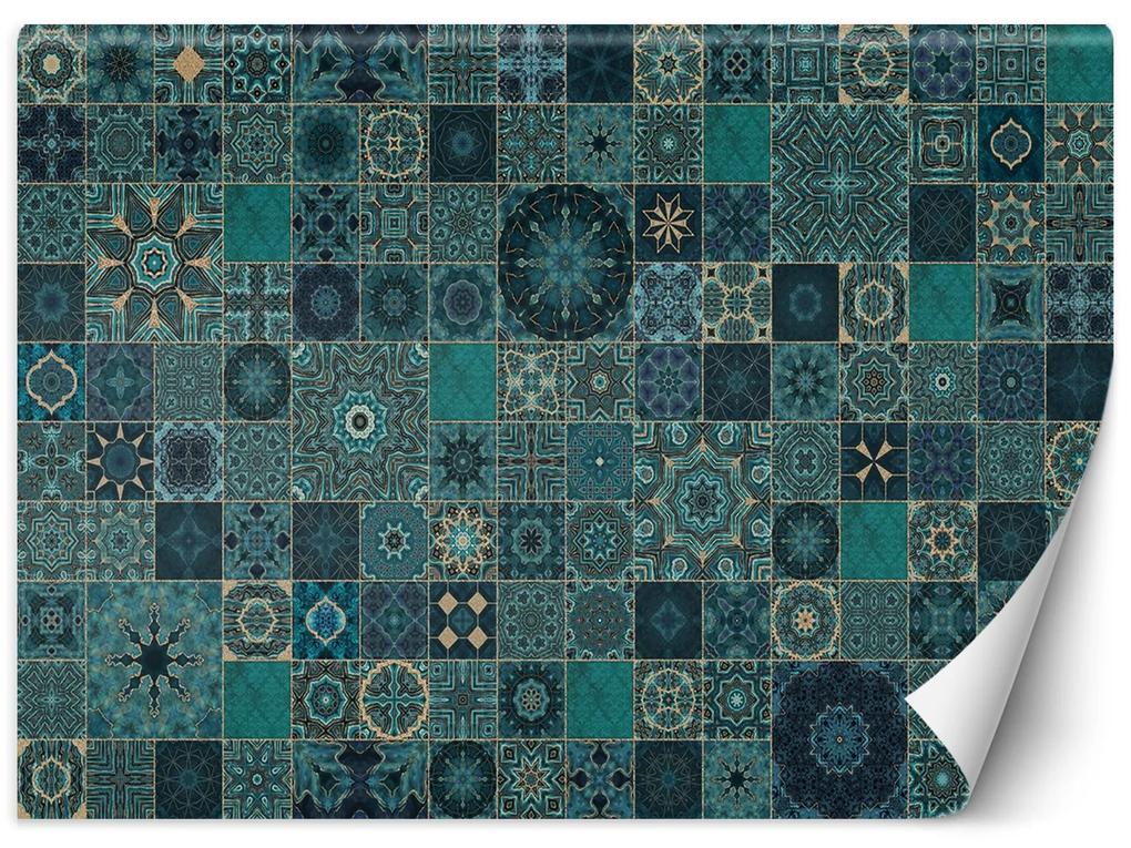 Gario Fototapeta Orientální tyrkysová mozaika - Andrea Haase Materiál: Vliesová, Rozměry: 200 x 140 cm