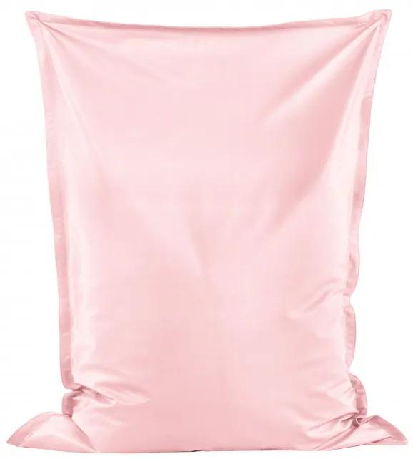 Polštář k sezení - metallic růžový ekokůže
