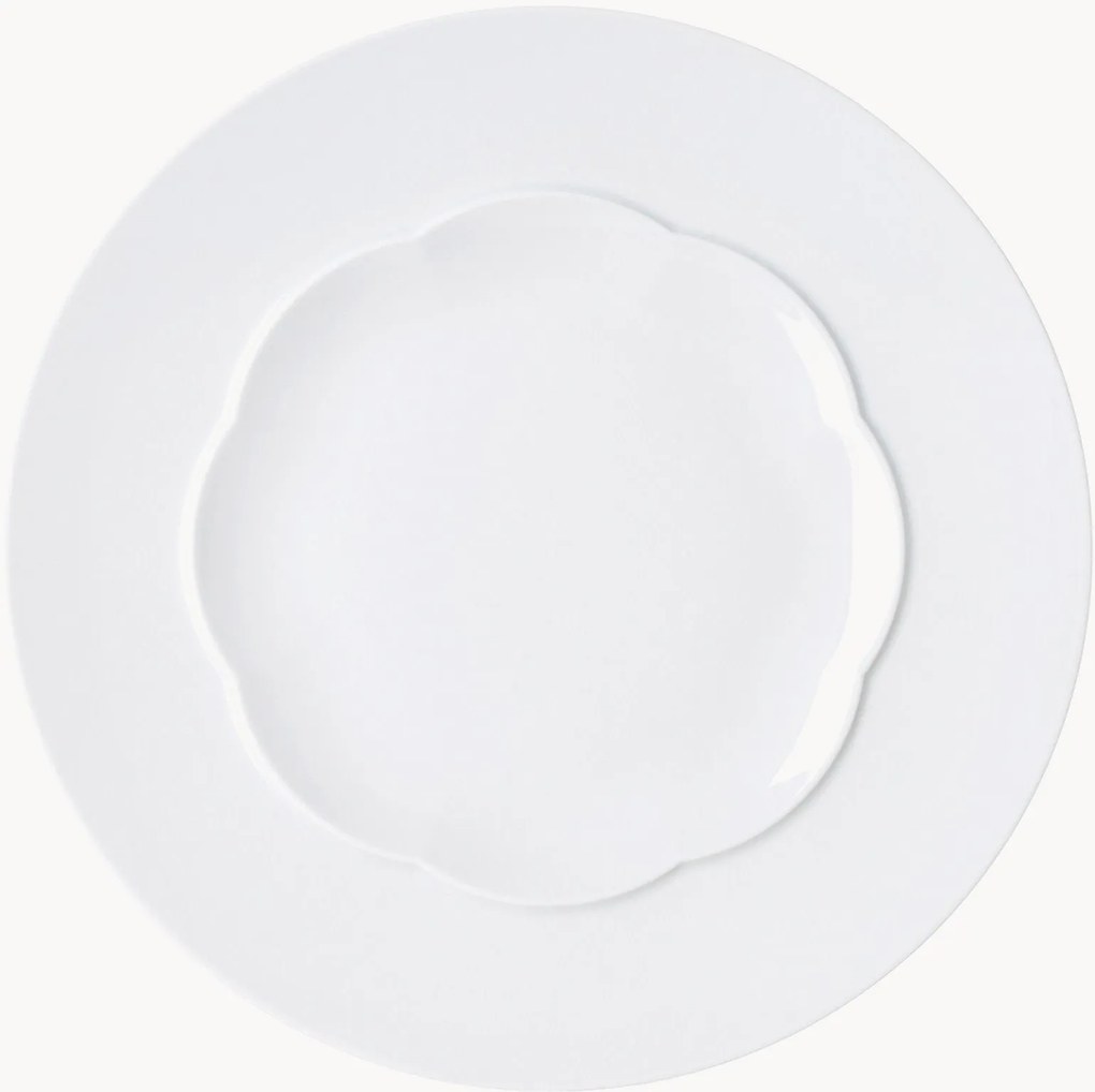 Sada porcelánových mělkých talířů Sonetto, 6 dílů