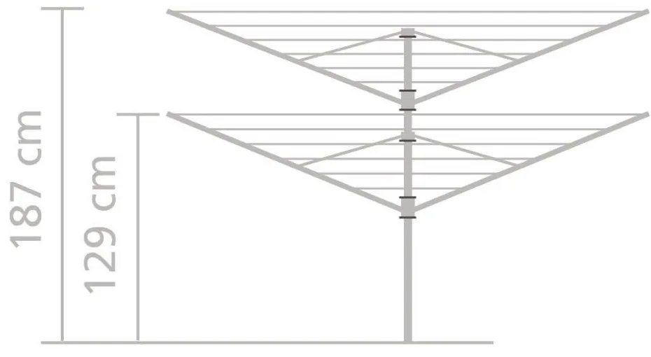Zahradní sušák Brabantia Lift-O-Matic 60m + kryt
