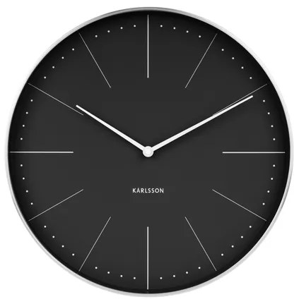 Nástěnné hodiny Percy, 37,5 cm, černá