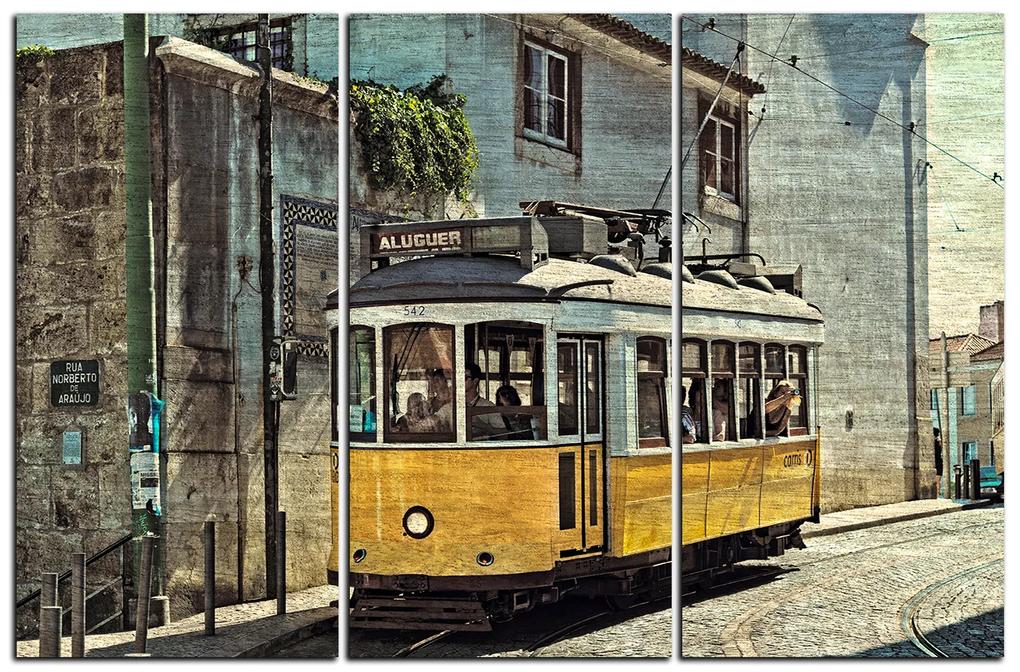 Obraz na plátně - Historická tramvaj 1121B (150x100 cm)