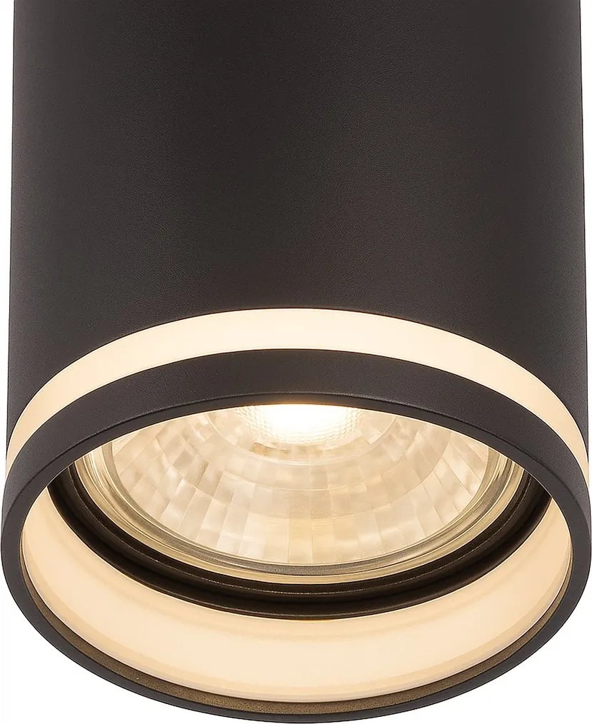 Bodové svítidlo Pipe Ring, 1x černé kovové stínítko, b