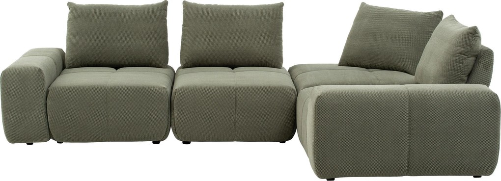 XXXLutz SEDACÍ SOUPRAVA, textil, olivově zelená Xora - Sedací soupravy - 000552036302