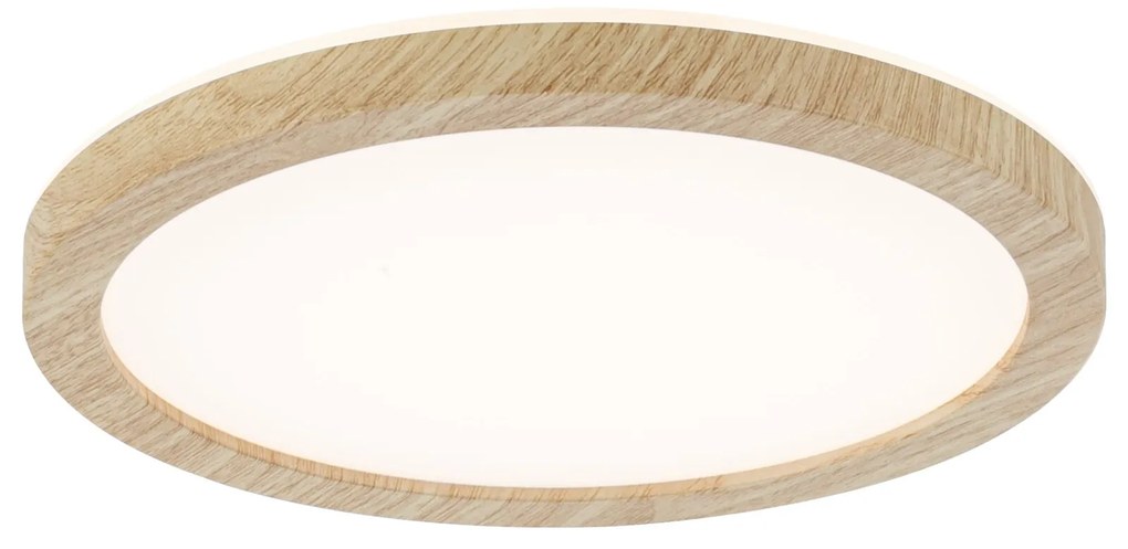 Paulmann 71027 Atria Shine, stropní svítidlo s korónou, 11,2W LED 3000K, průměr 19cm, dřevěný vzhled, IP44