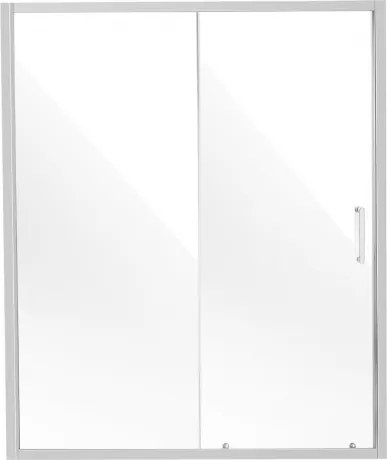 Polorámové sprchové dveře 146,6–149,9 × 177,8 cm SGCC tvrzené sklo 6,4 mm chrom