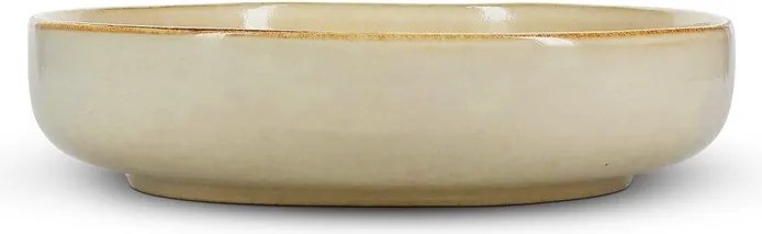 Béžový servírovací talíř z kameniny Meridian – Salt&Pepper