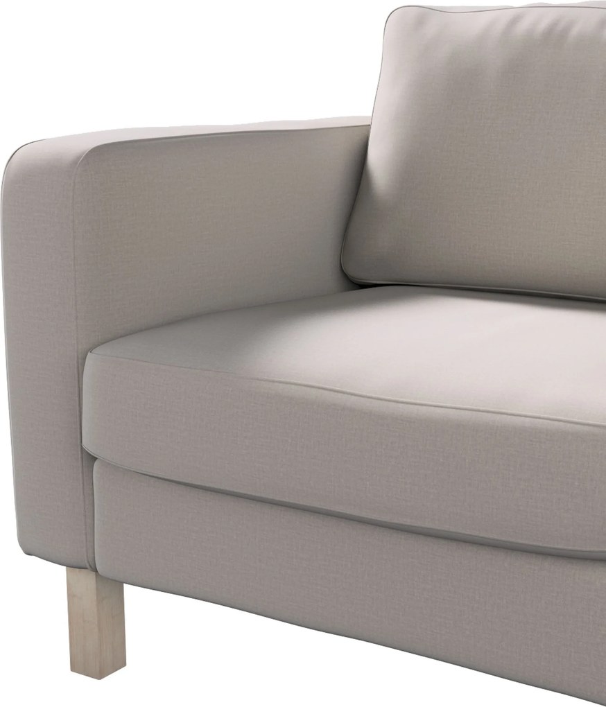 Potah na křeslo IKEA Karlstad, krátký barva béžová látka sametová