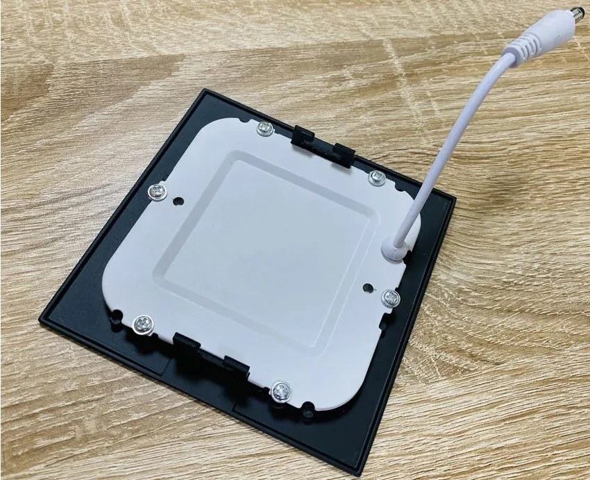 LEDSVITI OT-S01-18-DW Černý vestavný LED panel 18W čtverec 225x225mm denní bílá