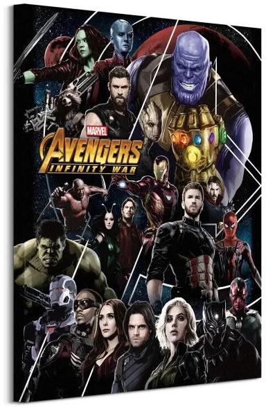 Obraz na plátně Marvel Avengers: Infinity War Heroes 60x80cm WDC100404 |  BIANO