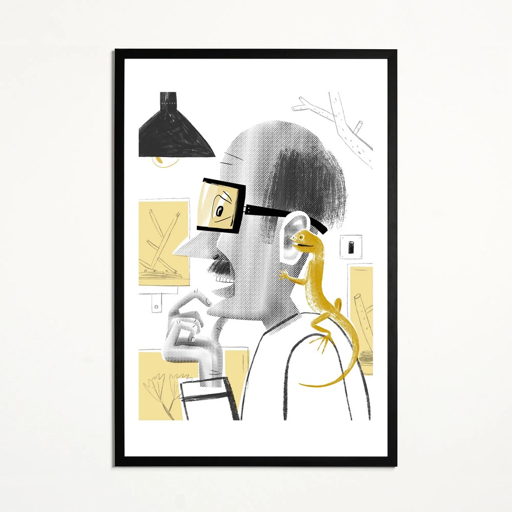 Milan Starý | Chovatel Rám: Černý, Velikost: 70 x 50 cm