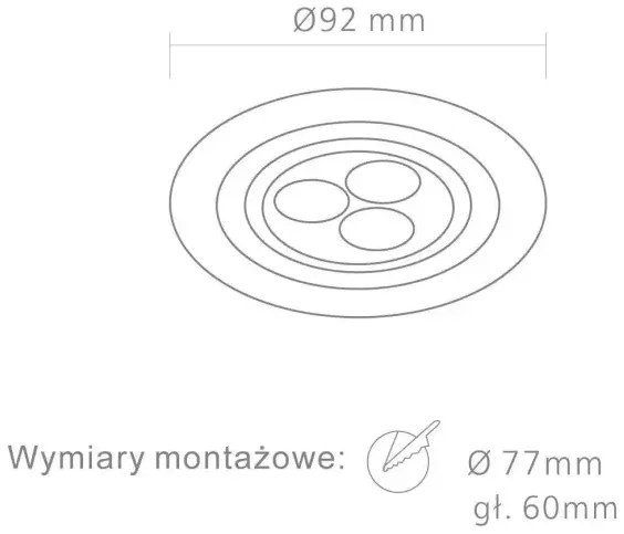 Moderní podhledové svítidlo Pio LED hliník