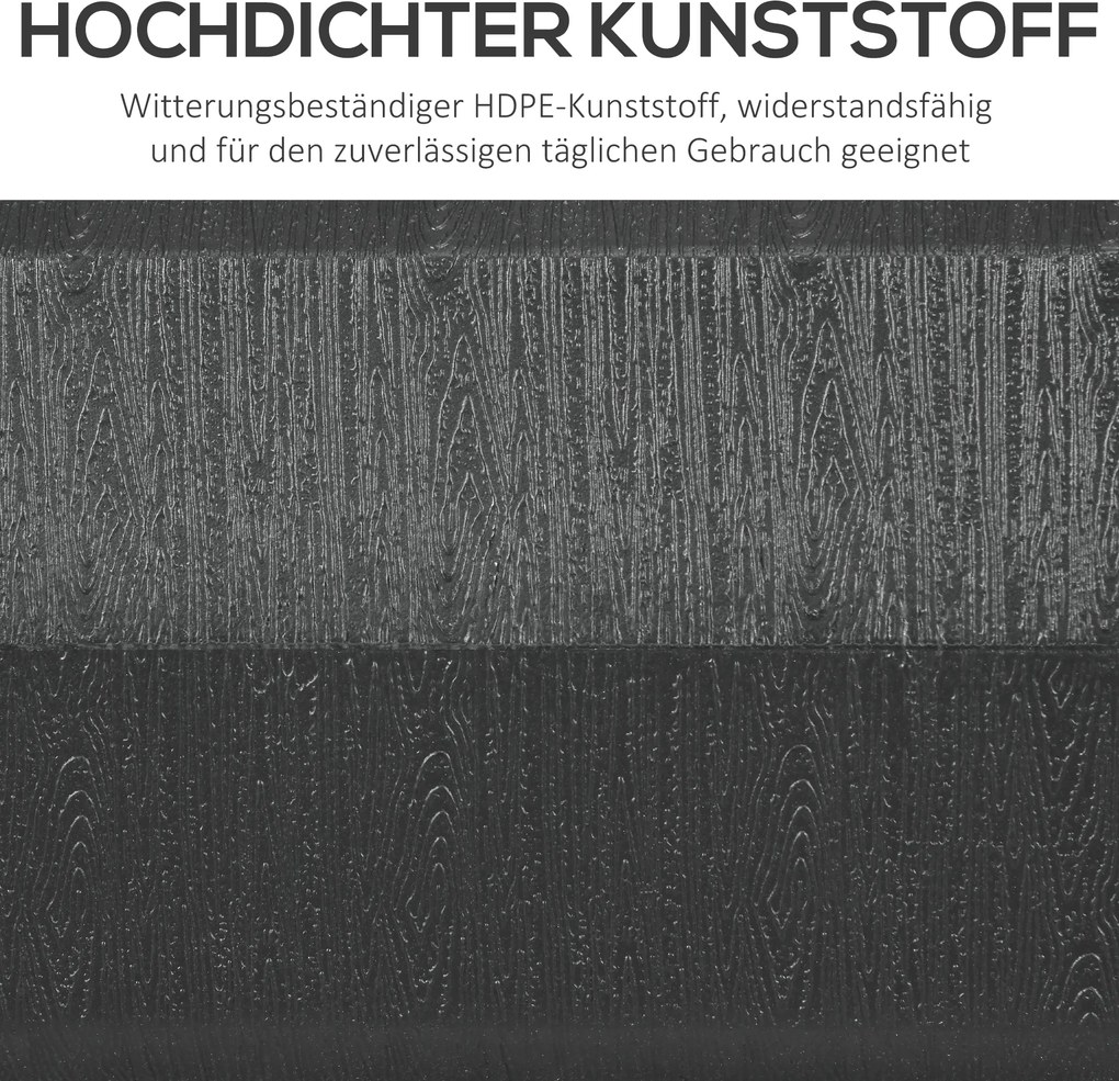 Stojan na slunečník do 40 kg, plnitelný Stojan na slunečník s rukojetí, čtvercový Držák na slunečník černý