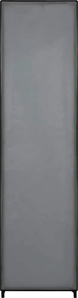 Šatní skříň se 4 přihrádkami šedá 175 x 45 x 170 cm 282448
