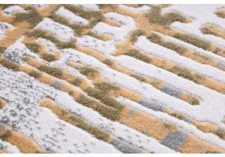 koberec AKRYL USKUP Abstrakce 353 slonová kost / žlutá velikost 160x230 cm | krásné koberce cz