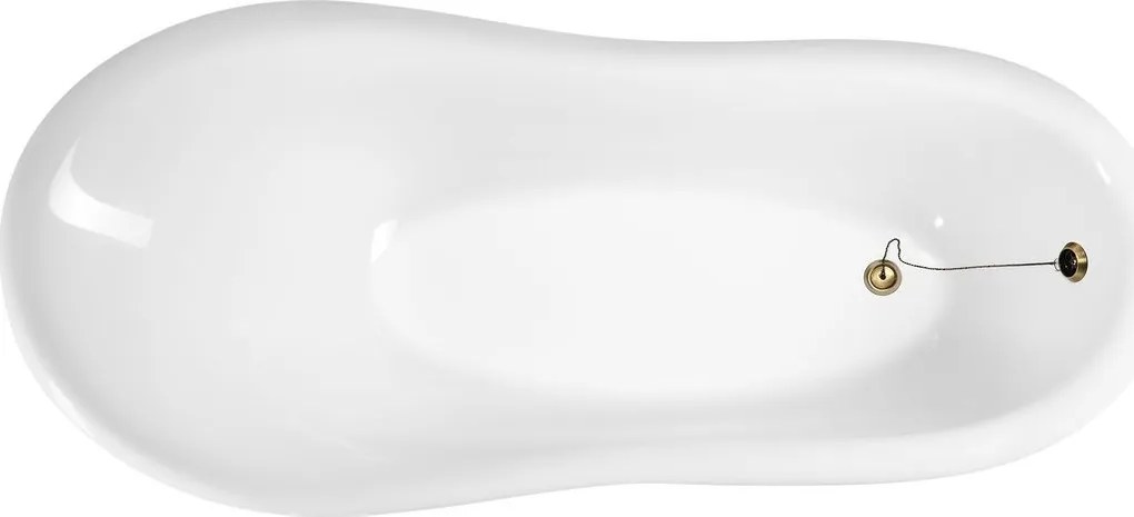 Polysan RETRO volně stojící vana 174,5x82x80,5cm, bílá, nohy bronz 43388