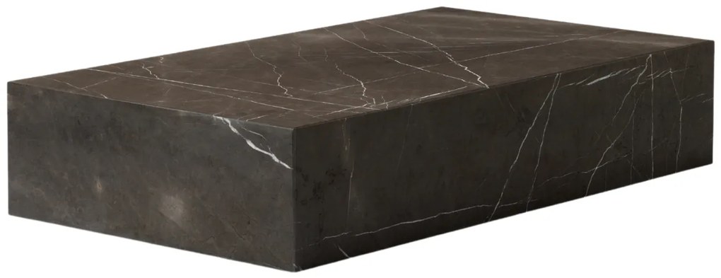 Audo CPH Hnědo šedý mramorový konferenční stolek AUDO PLINTH 137 x 76 cm