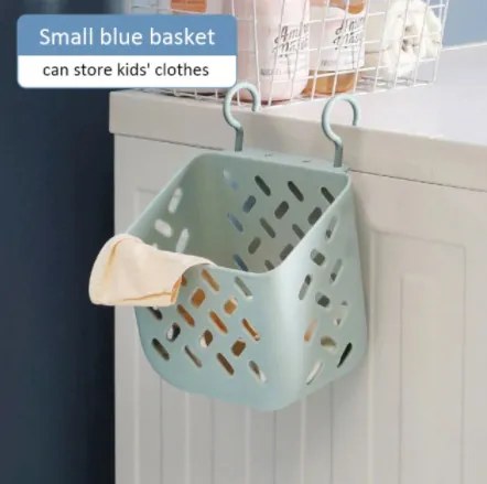 Skládací závěsný košík do koupelny Barva: modrá, Velikost: Malý