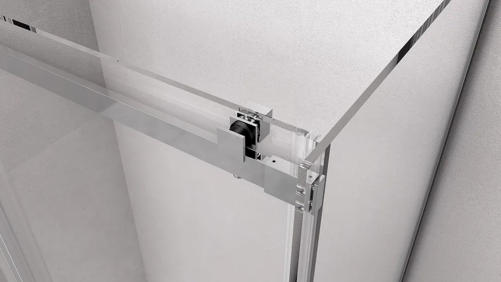 Polysan Sapho, THRON LINE SQUARE obdélníkový sprchový kout 1600x1000mm, hranaté pojezdy