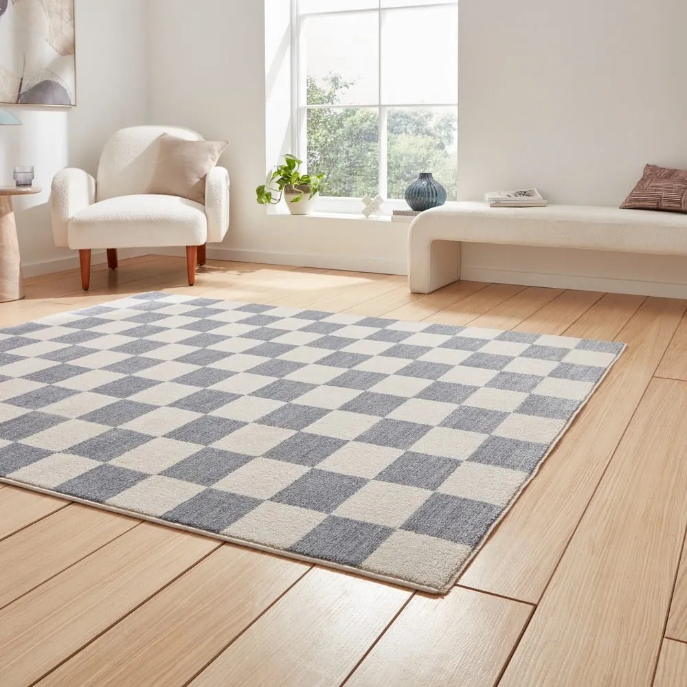 Modrý koberec 80x150 cm Baltimore – Think Rugs