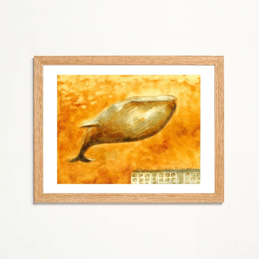 Martina Trchová | Velryba Rám: Černý, Velikost: 40 x 60 cm