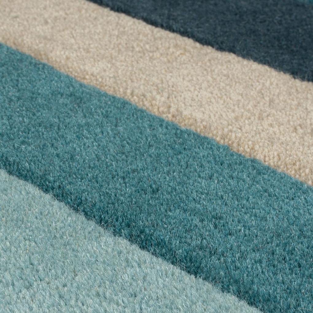 Flair Rugs koberce Ručně všívaný kusový koberec Abstract Collage Teal ROZMĚR: 200x290