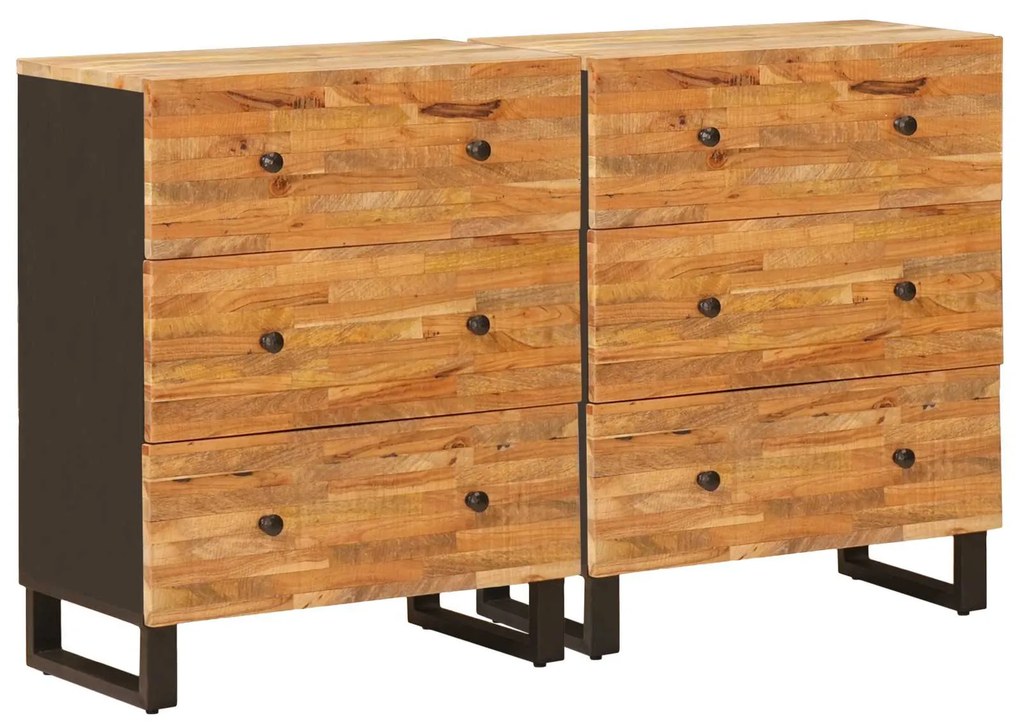 Servírovací skříň 2 ks 60 x 33 x 75 cm Masivní mangové dřevo 3310100