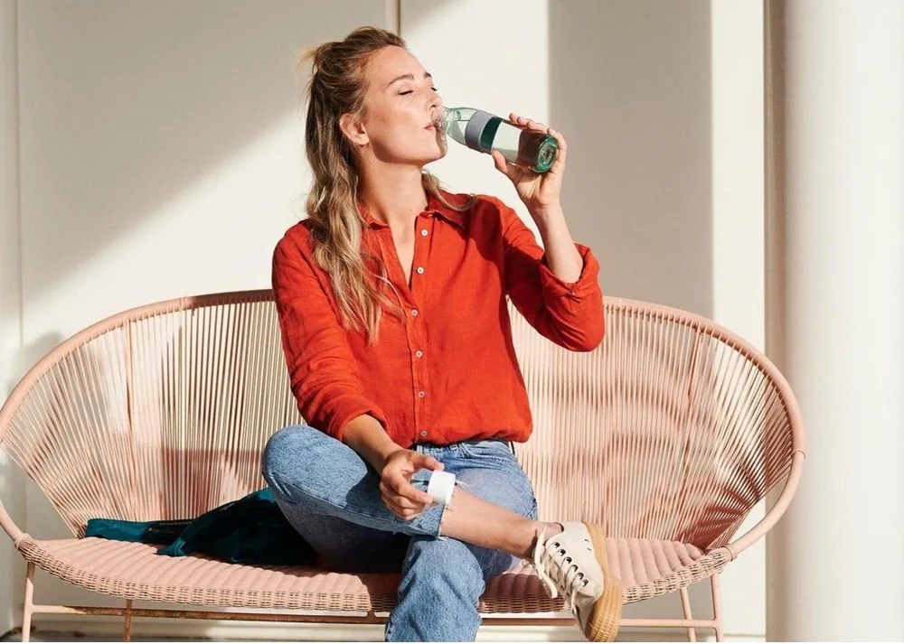 Světle červená plastová lahev 500 ml Ellipse – Mepal