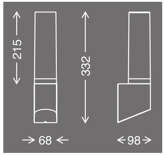 Telefunken 311305TF - LED Venkovní nástěnné svítidlo LED/8W/230V IP44