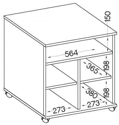 Falco Kontejner Matylda 230 dub artisan
