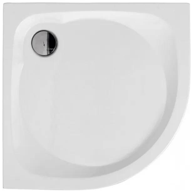 Polimat Čtvrtkruhová akrylátová sprchová vanička New Style 80x80 (90x90, 100x100) Barva: Bílá, Rozměry (cm): 100x100