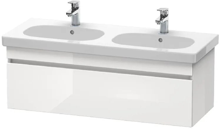 Duravit DuraStyle - Umyvadlová skříňka 40x115x45 cm, 1 zásuvka, lesklá bílá DS638602222