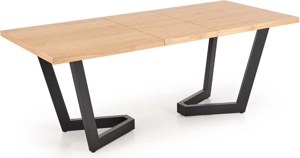 Jídelní rozkládací stůl Massive 2 160/250 cm dub přírodní/černý